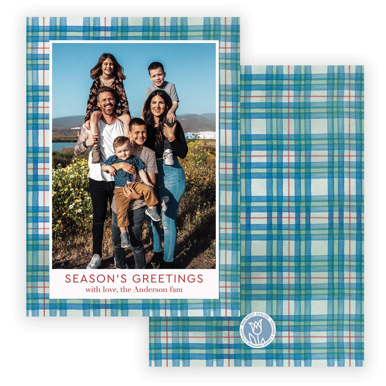 Fall Plaid Photo Card – MALWEST design